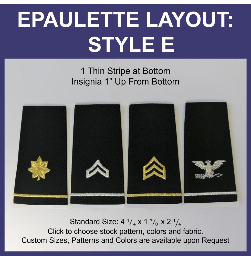 Police Epaulettes - Layout E - Shop ELC