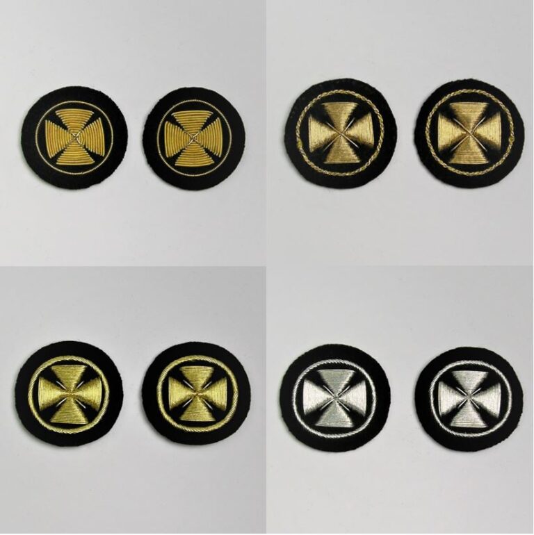 Large Maltese Cross in Circle - Hand Embroidered - Shop ELC